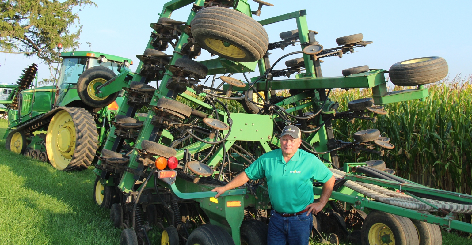 Interseeding cover crops into corn