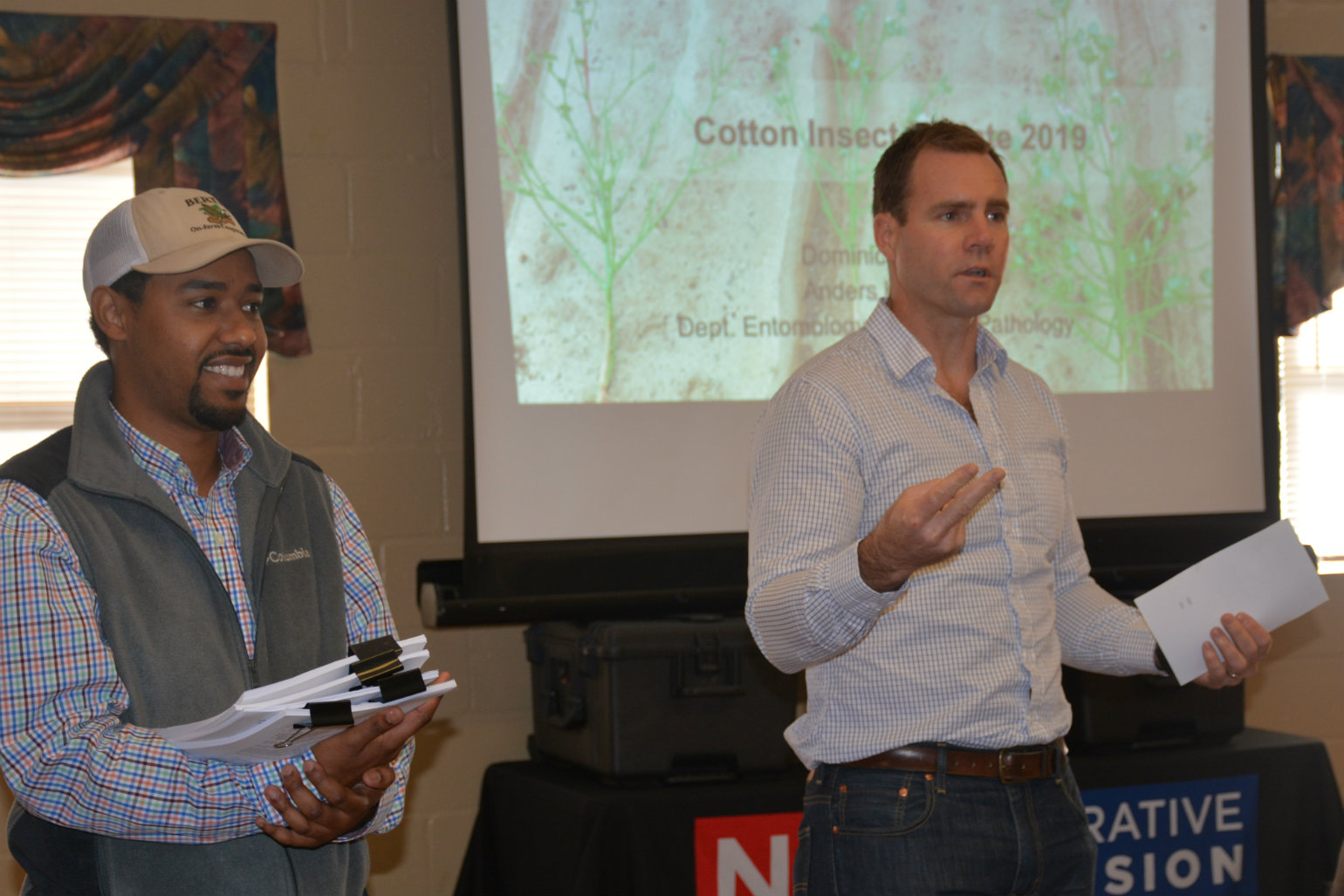 Is spraying or in-furrow treatment best for controlling cotton thrips?