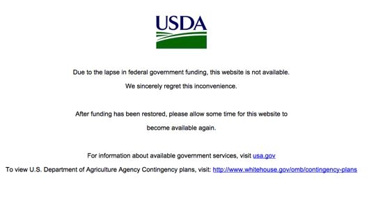 USDA shutdown, website debacle leave markets in the dark