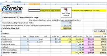 New cow-calf enterprise budget spreadsheet available