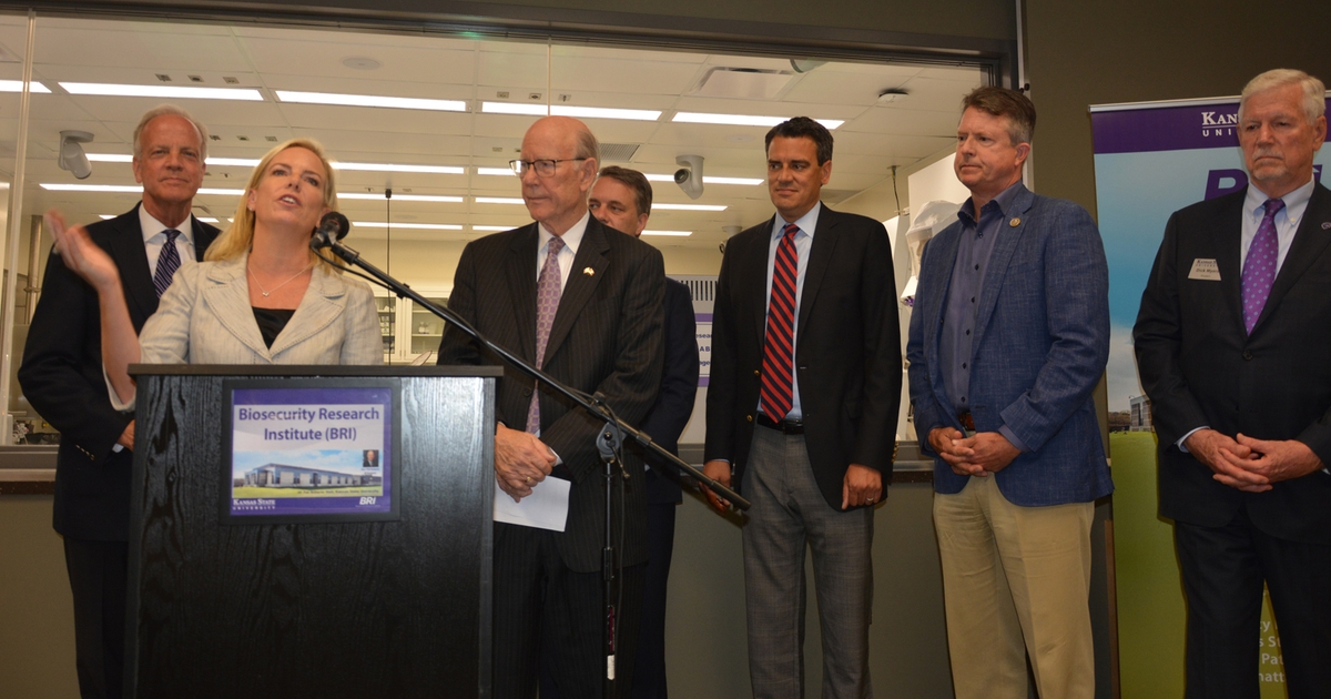 DHS Secretary Nielsen tours NBAF construction site