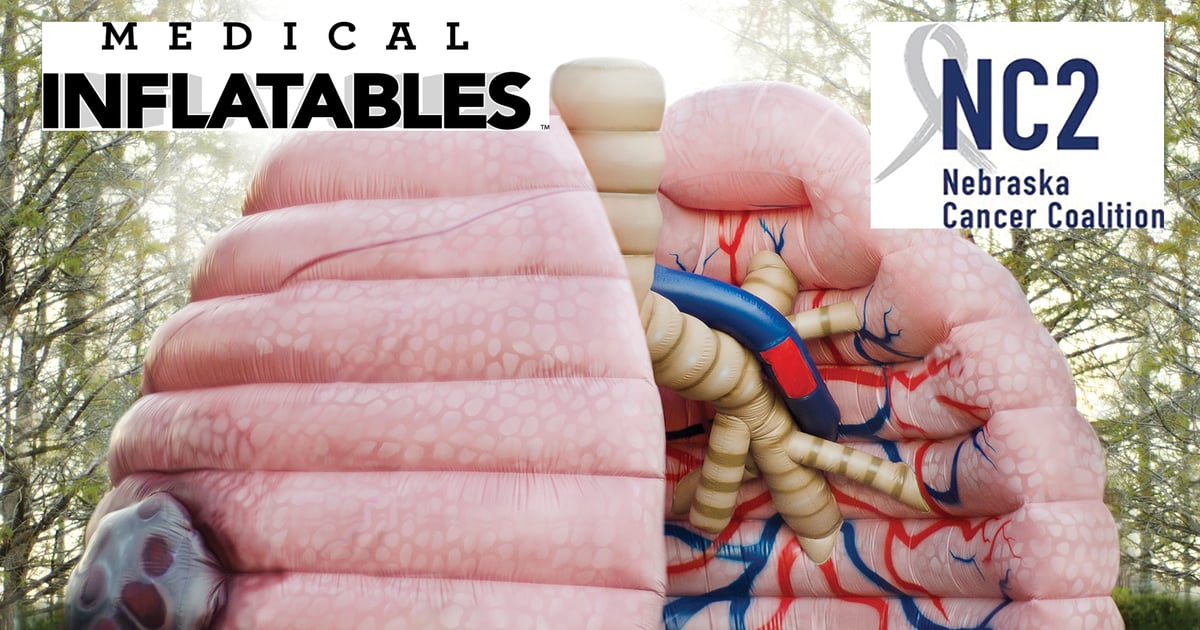 Nebraska Cancer Coalition brings inflatable lung to HHD