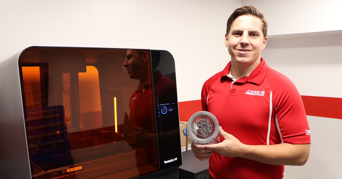 CNH division using on-the-spot parts printer