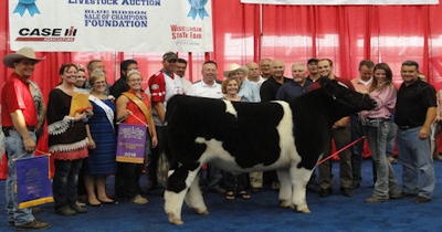 Wisconsin State Fair grand champion steer sells for $52,500
