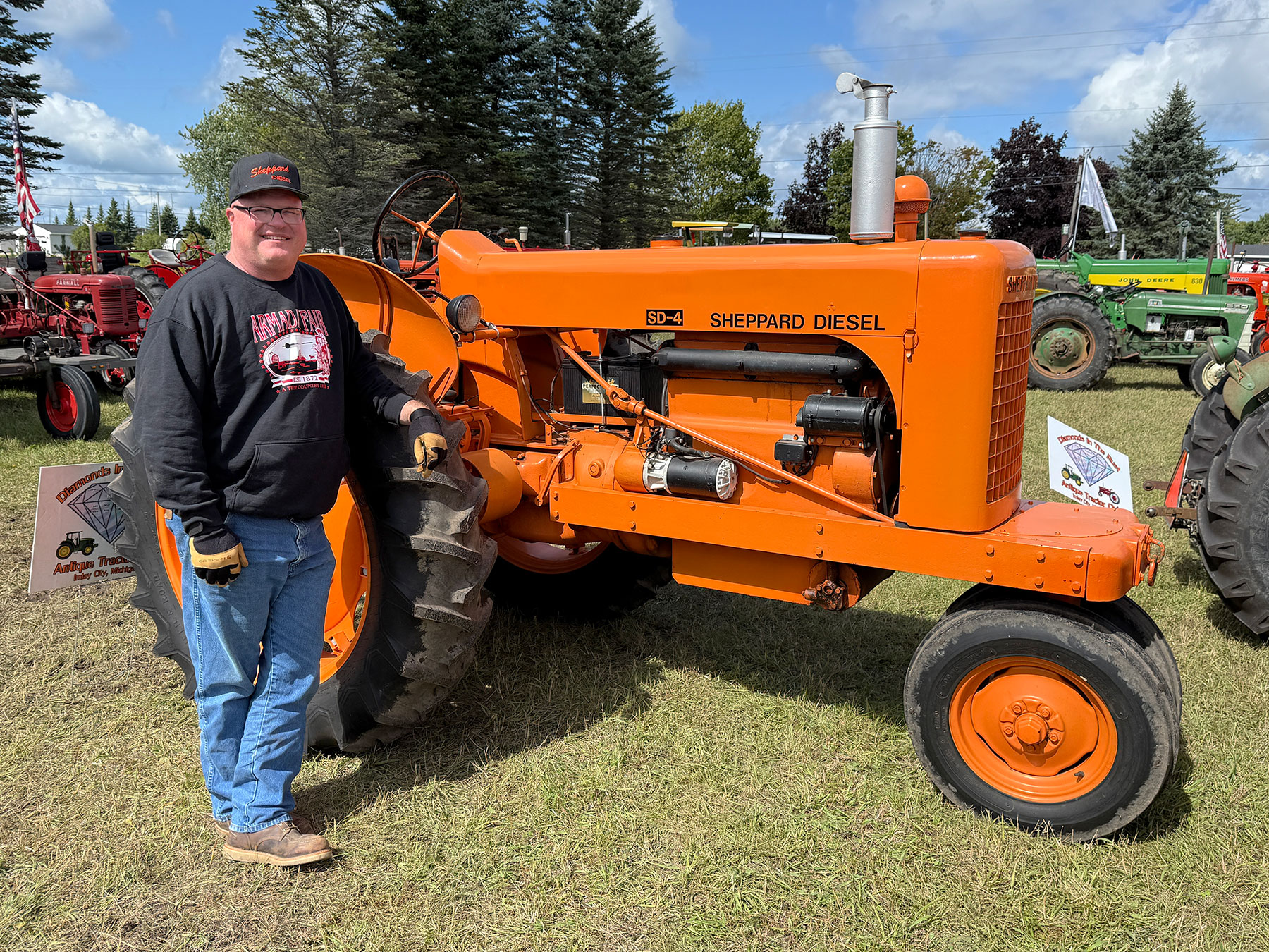 Antique tractors cross Mackinac Bridge in annual event