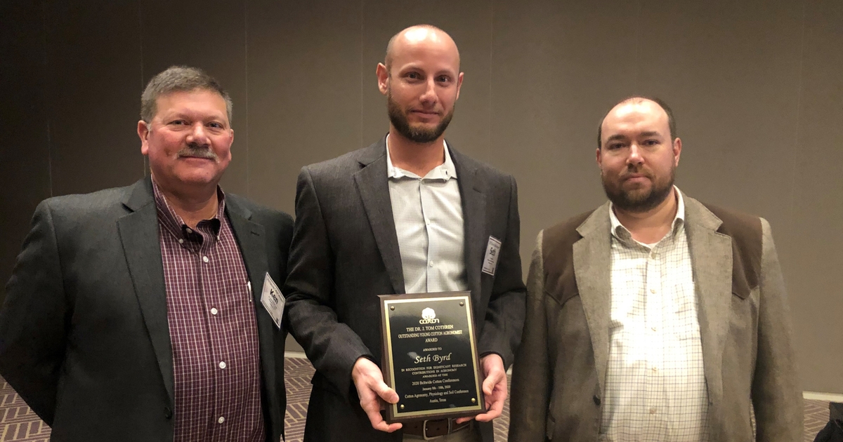 Seth Byrd honored for his research, team building in cotton industry
