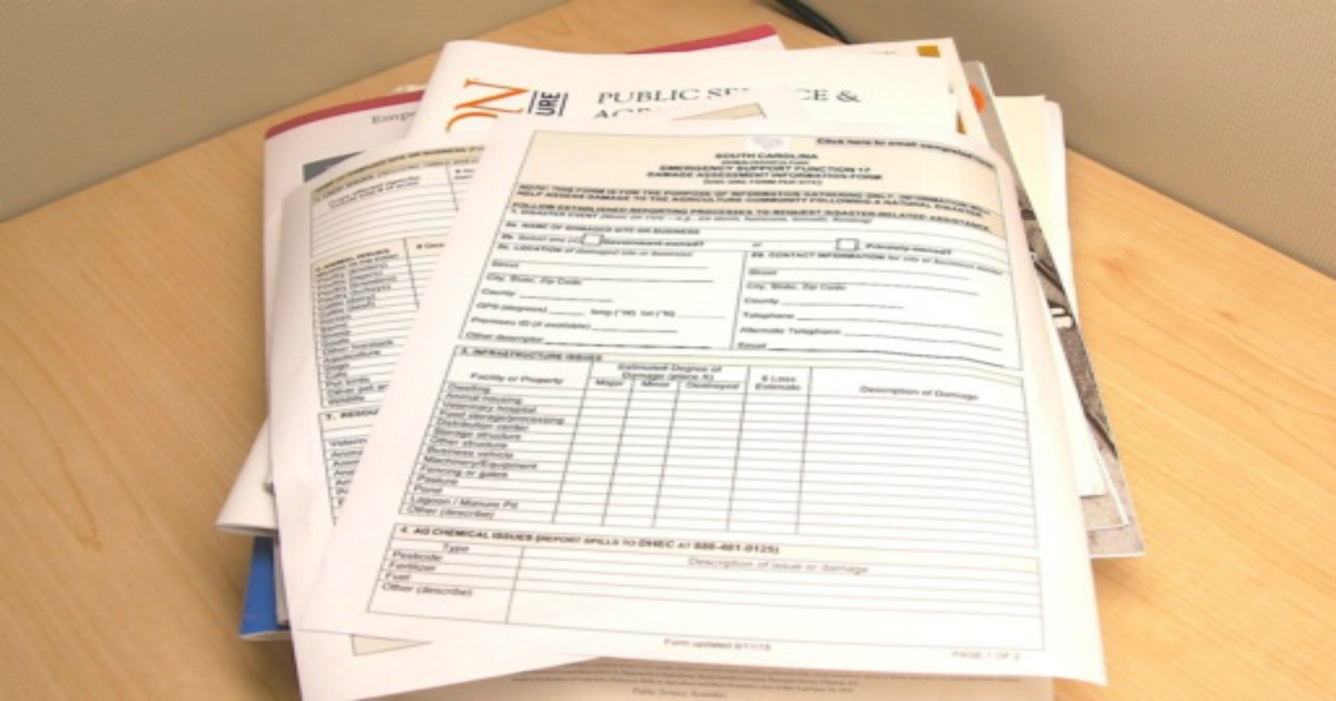 ESF-17 form updated to gather farm disaster information