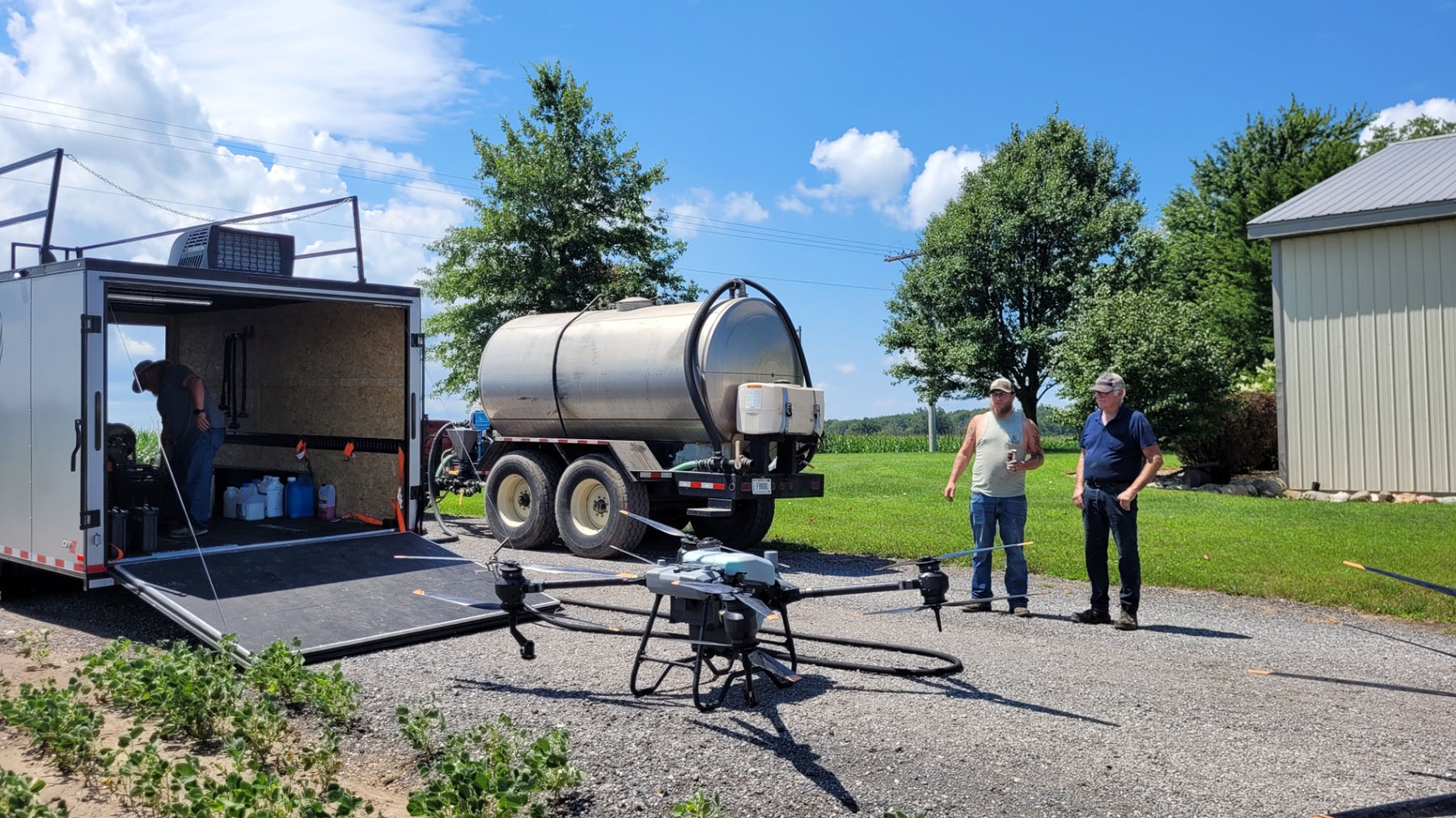 Planes, drones and ground rigs