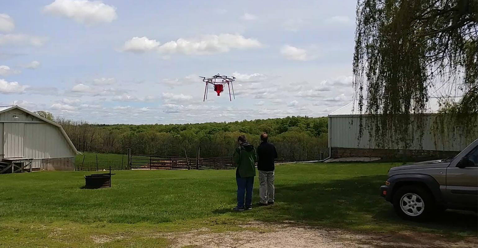 Drone system finds niche with seeding cover crops