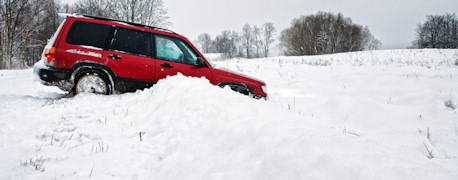 Six ways to make pulling a car out of the ditch difficult!