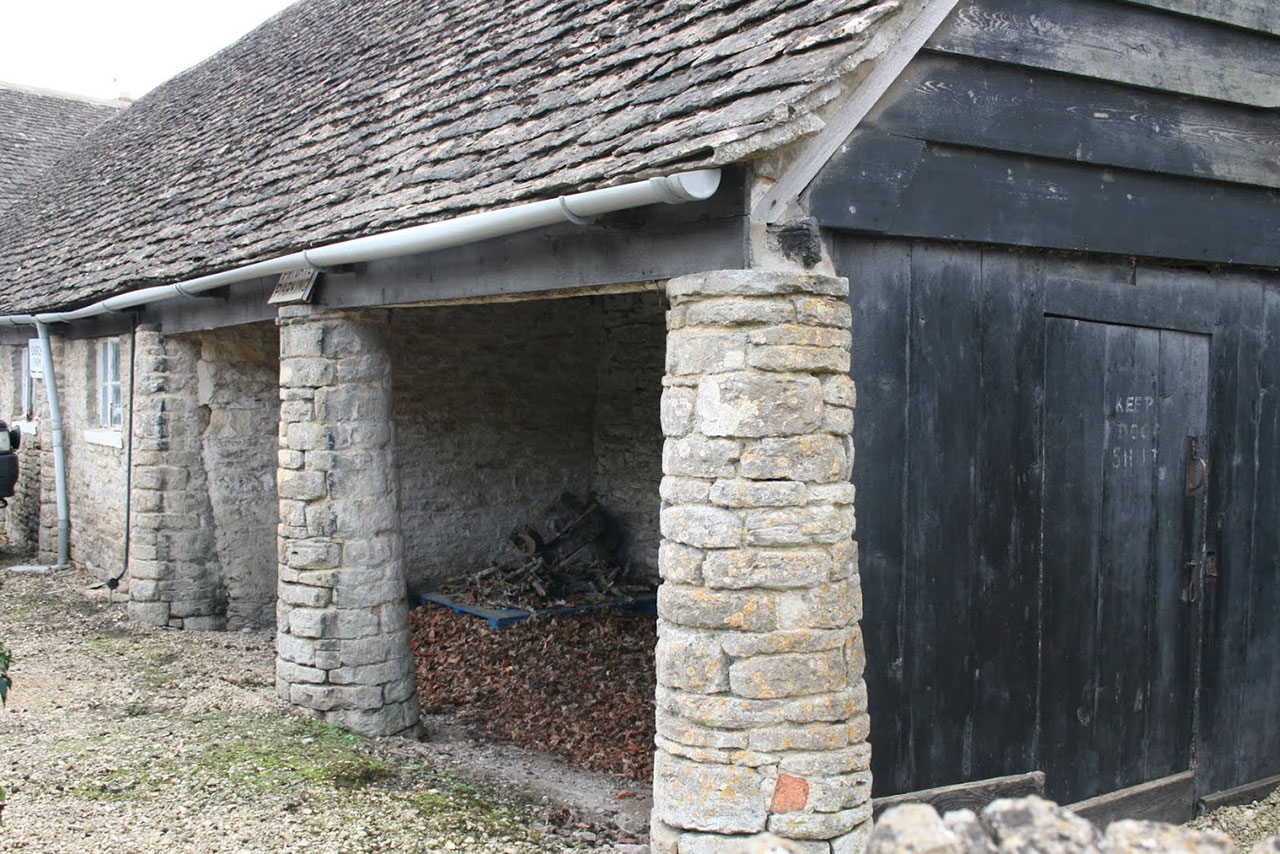 Rare stone barn design reveals English roots