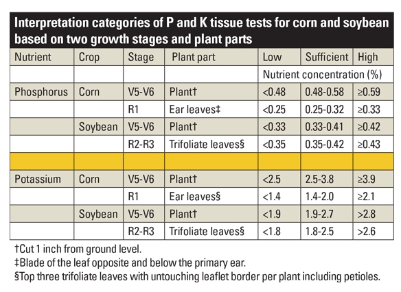 What does crop tissue testing tell you?