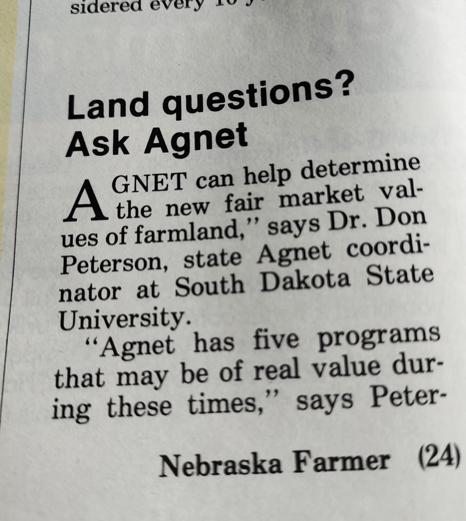 1980s Agnet had all the answers on the farm