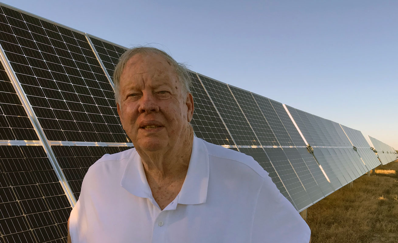 Why James Lee Adams wanted solar panels on his family's farm