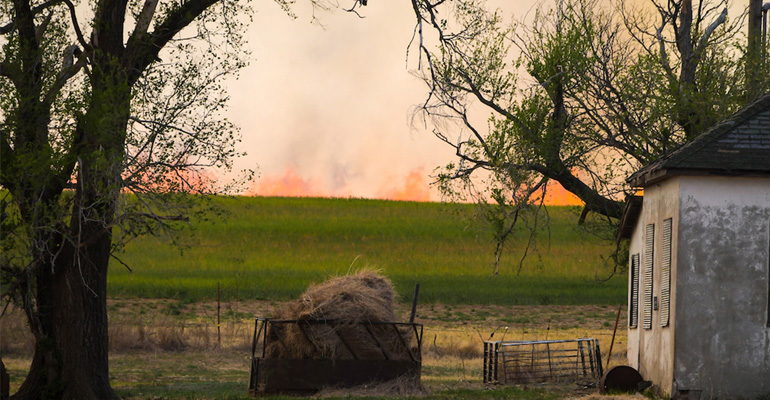 Assessing damage outside and inside of homes after a wildfire