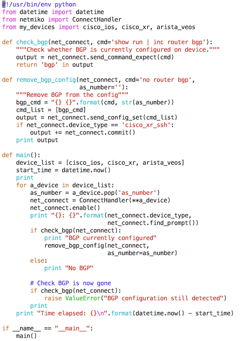 Network Automation Using Python Bgp Configuration