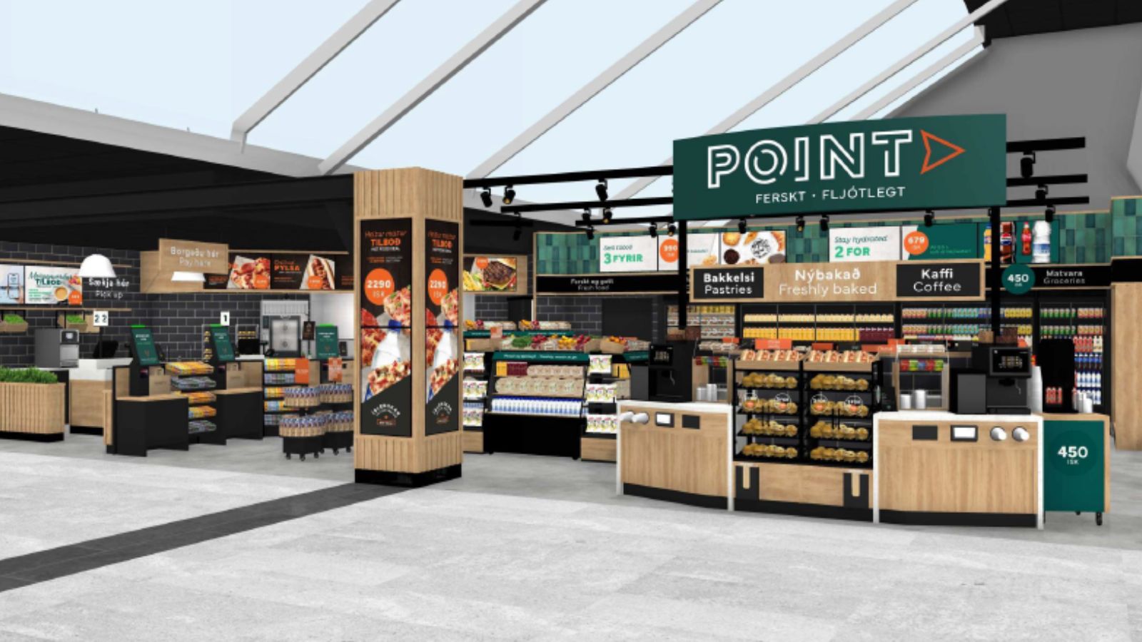 Point opens a new store in the arrivals hall