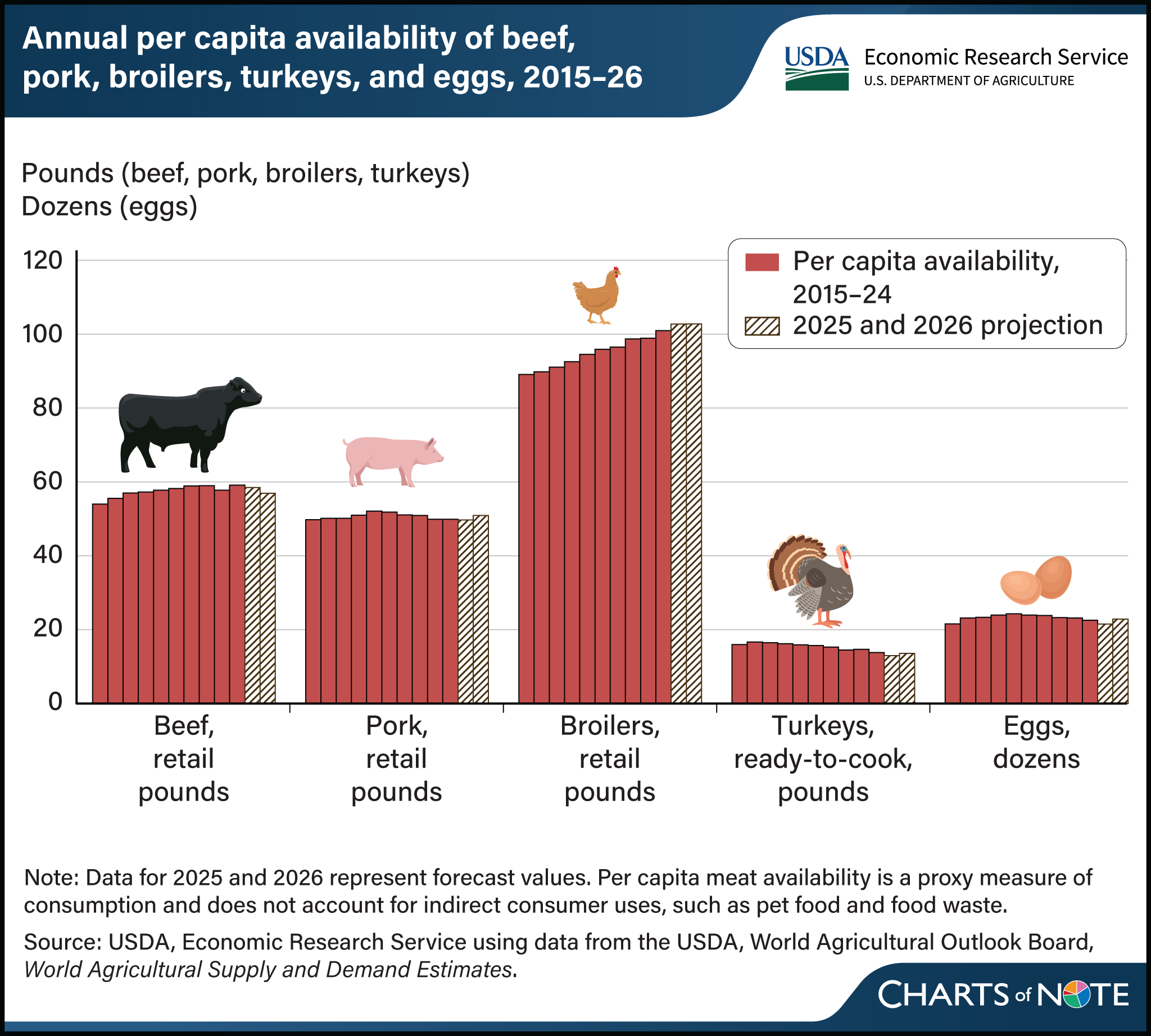 Chicken to be most consumed animal protein in 2026