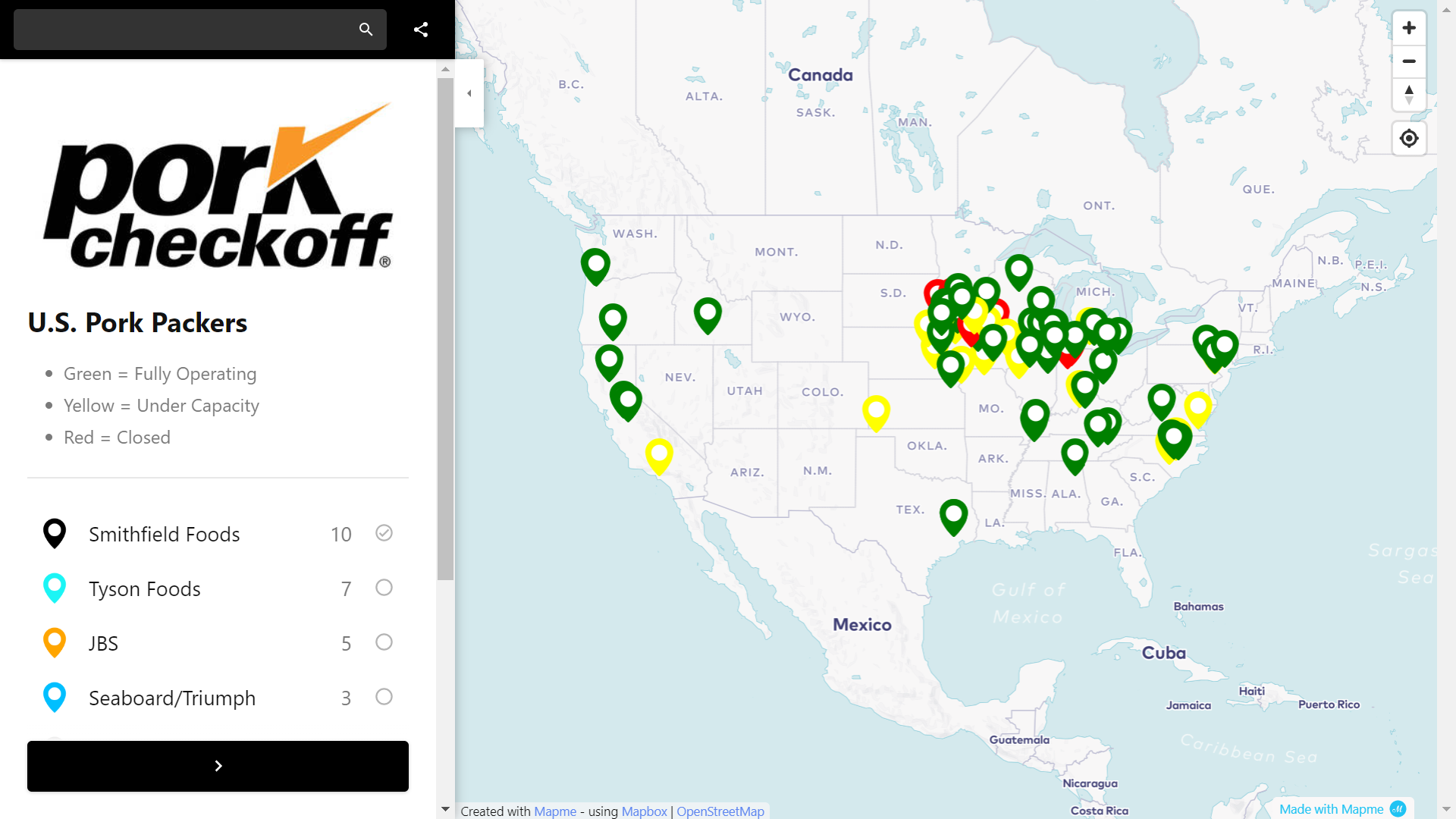 Pork Checkoff launches packing plant map resource