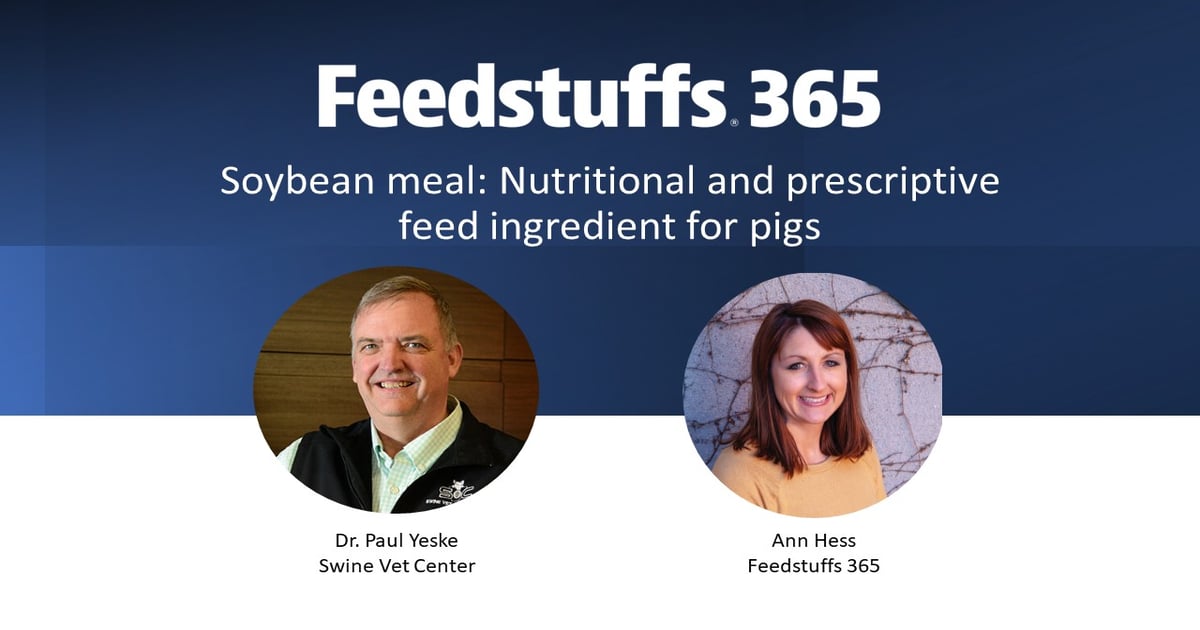 Soybean meal: Nutritional and prescriptive feed ingredient for pigs