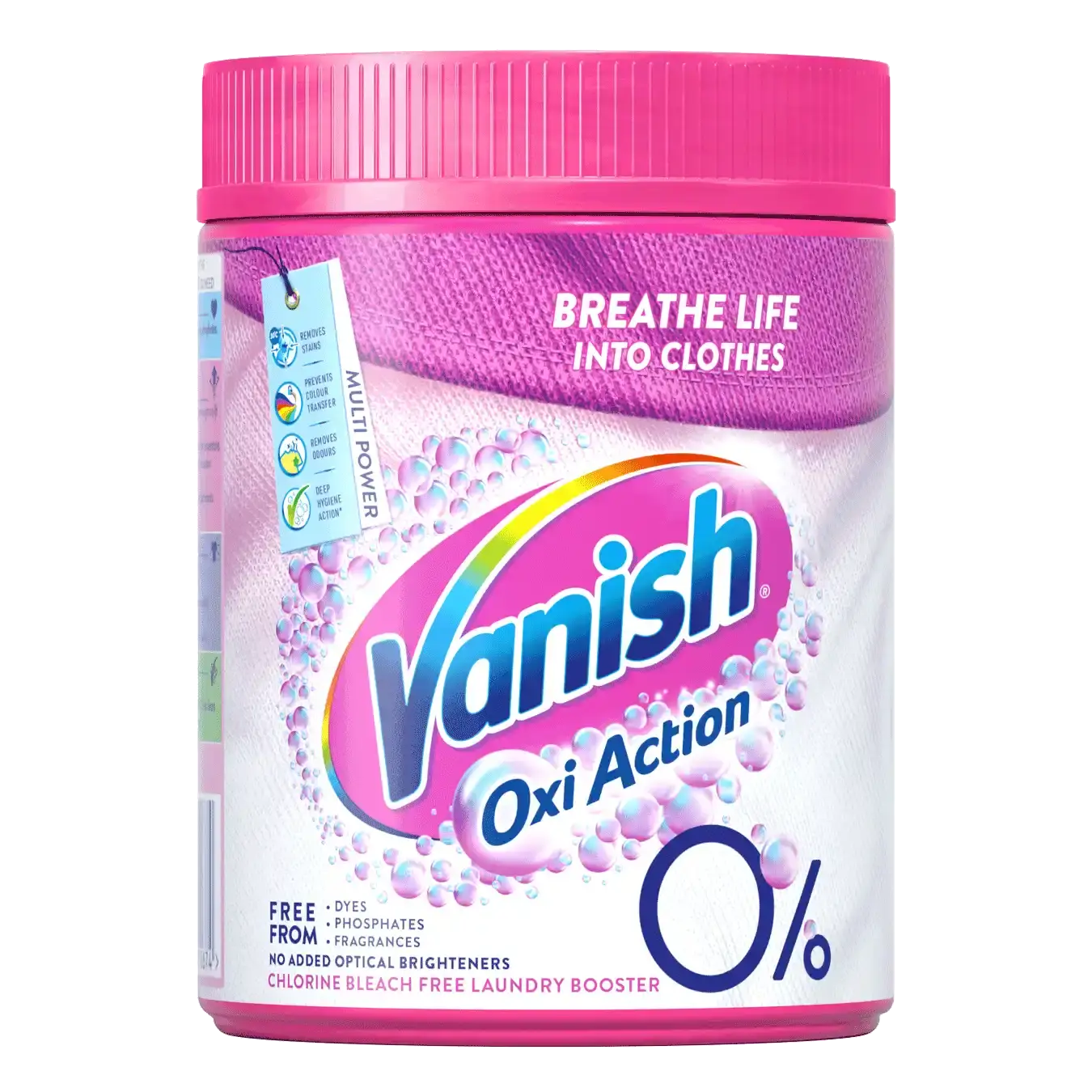 Vanish Oxi Action 0% Free From Laundry Booster Powder | Vanish UK