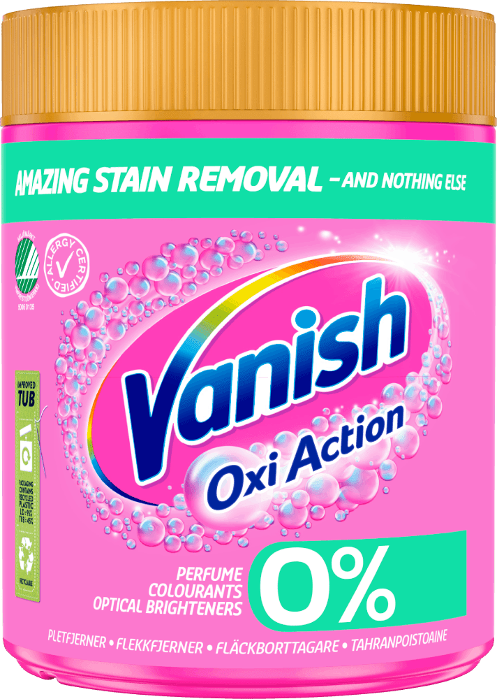 Vanish 0% Tahranpoistojauhe | Vanish FI