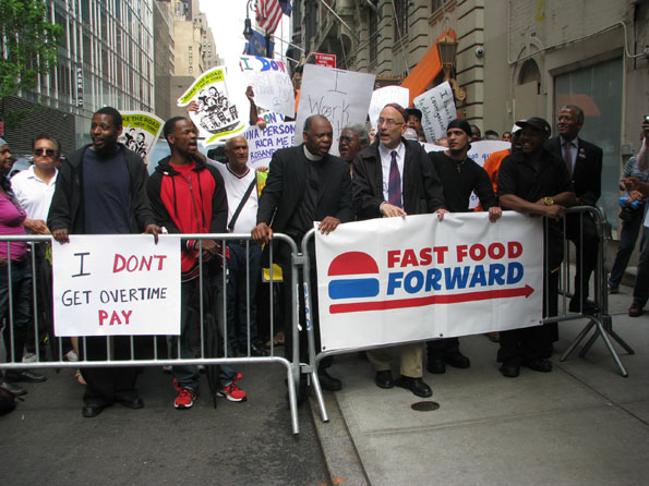 Protesters rally at McDonald's, Wendy's shareholder meetings