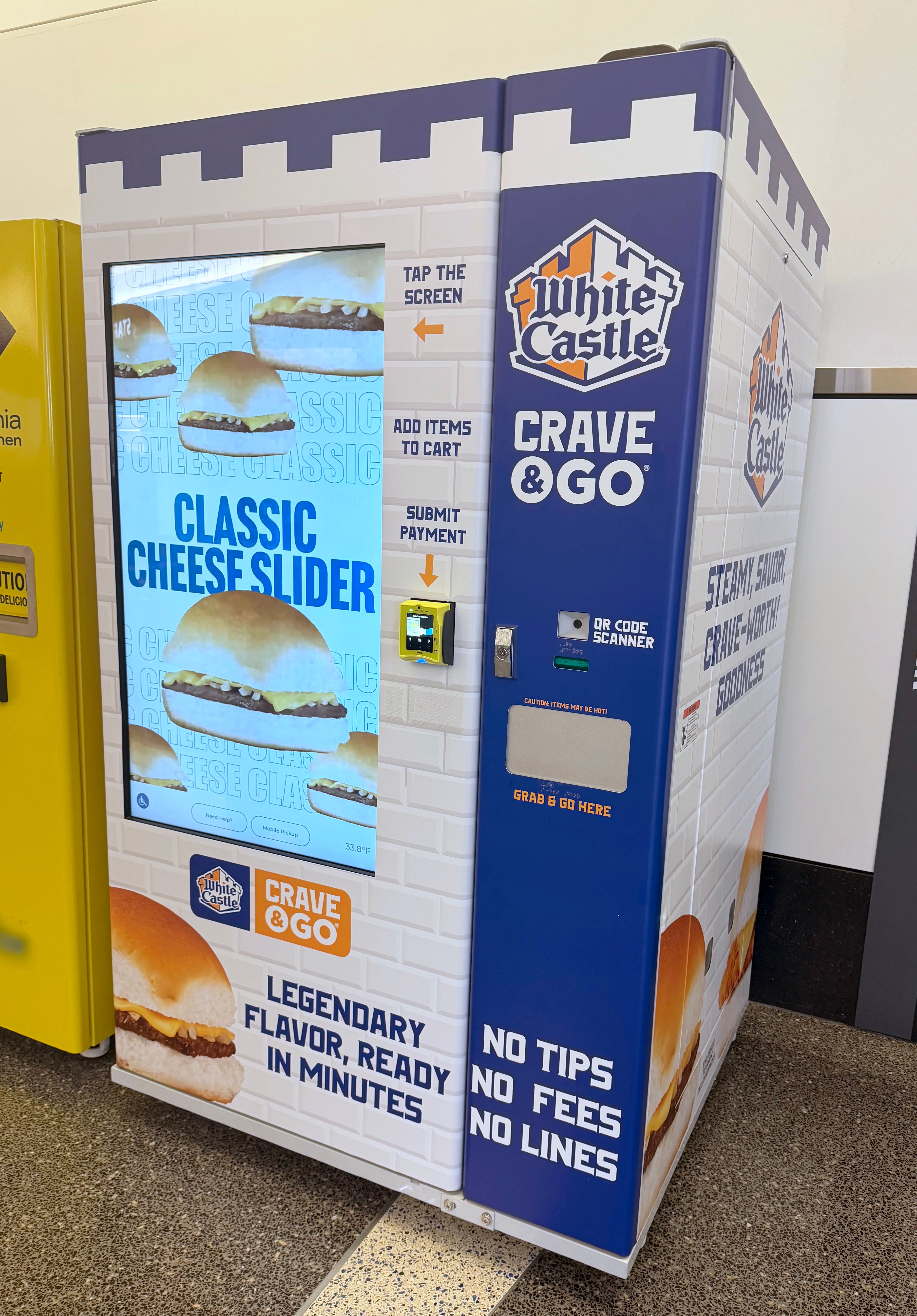 White Castle opens first automated Kiosk at Boston airport