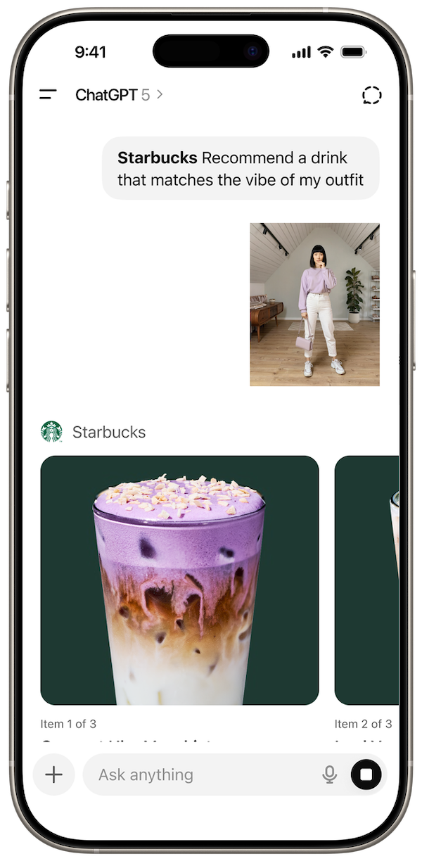 AI can now help you pick your Starbucks drink