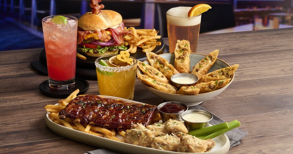 Dave & Buster’s overhauls menu with 100 new items