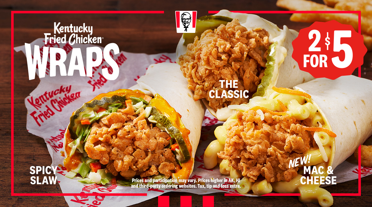KFC s menu modernization continues with a new wrap dessert