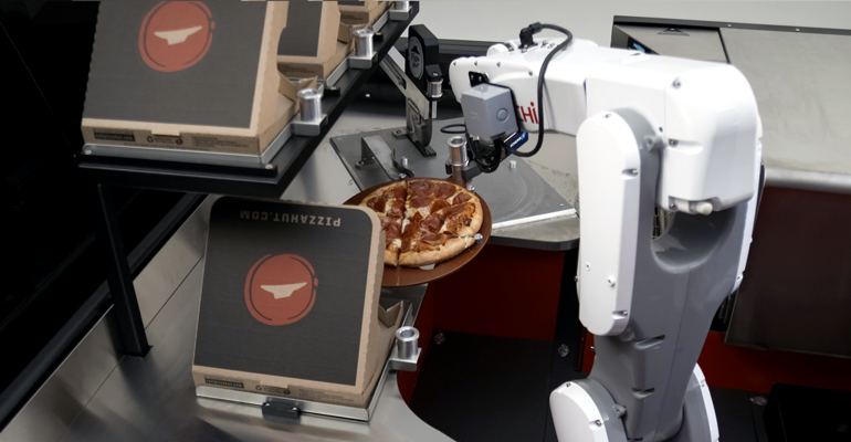 Pizza Hut develops robotic kitchen on wheels