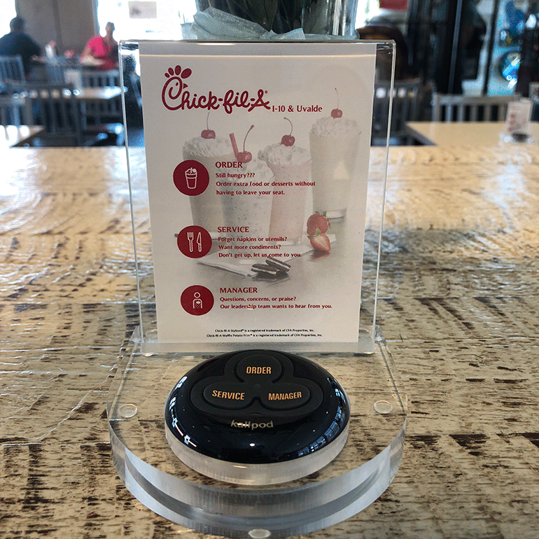 Tech Tracker: Chick-fil-A adds call button for secondary orders