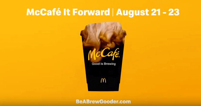 McDonald’s giving away free coffee this week