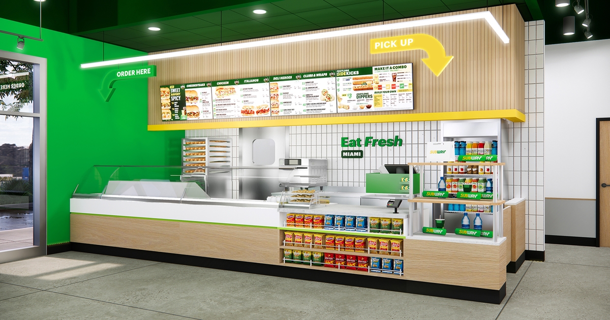 Subway offers glimpse of new restaurant design