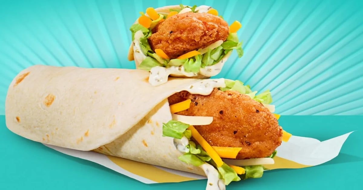 McDonald’s Snack Wrap, Big Chicken, Cooper’s Hawk pizza