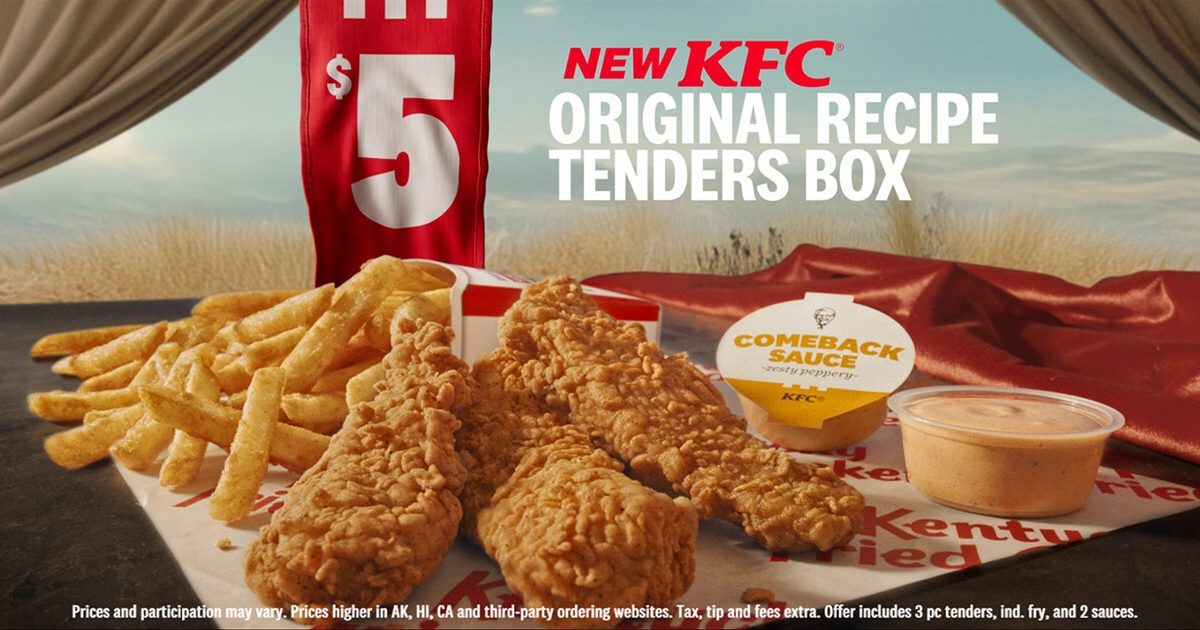 KFC has introduced new Original Recipe Tenders