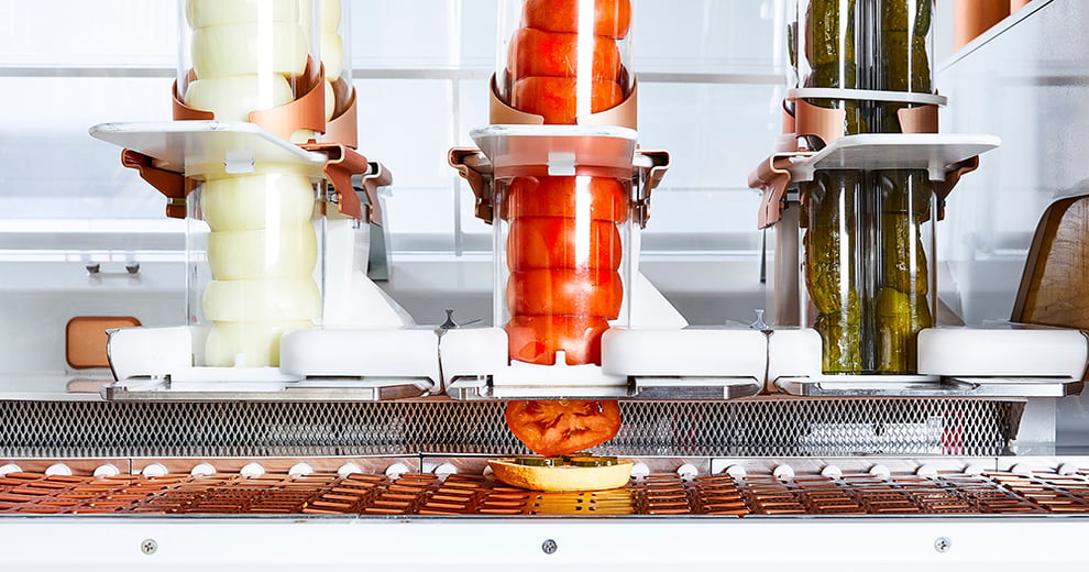 Five fully automated foodservice outlets