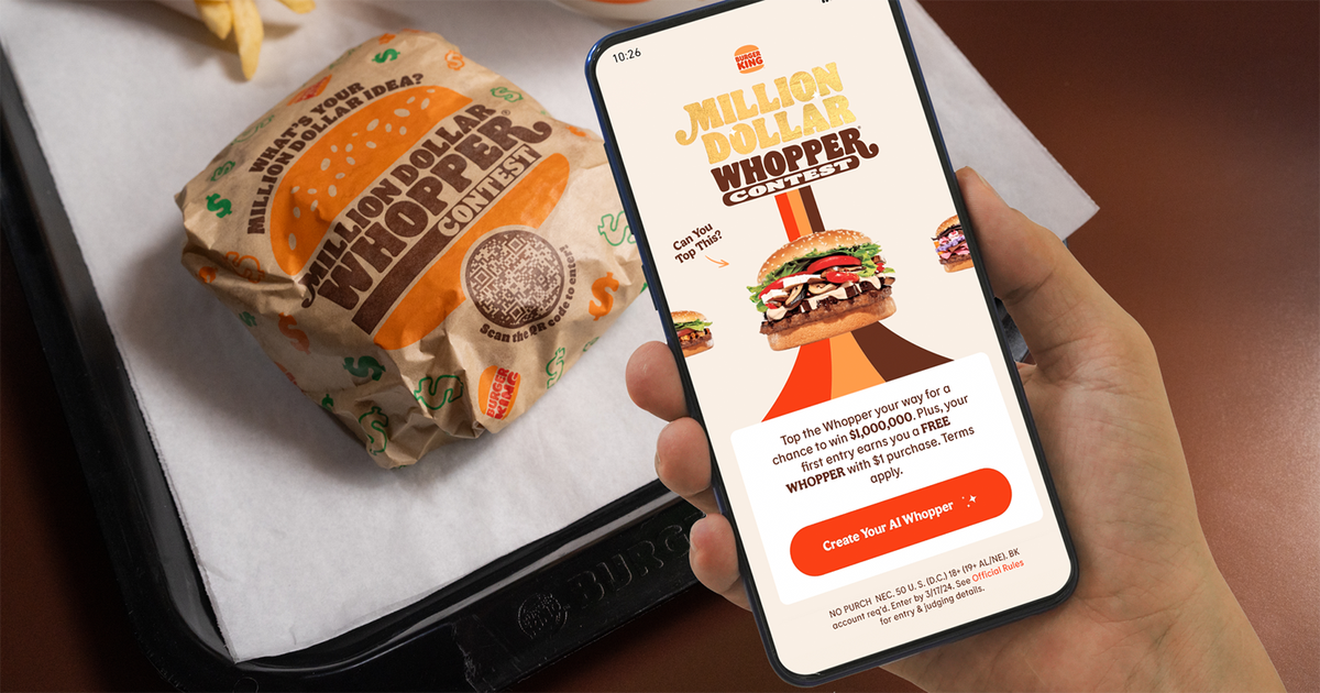 Burger King rewards customers for Whopper ideas