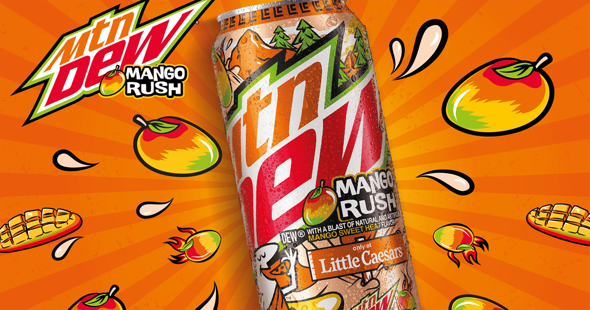 Little Caesars and Mountain Dew launch their mango craze with Mountain Dew Mango Rush