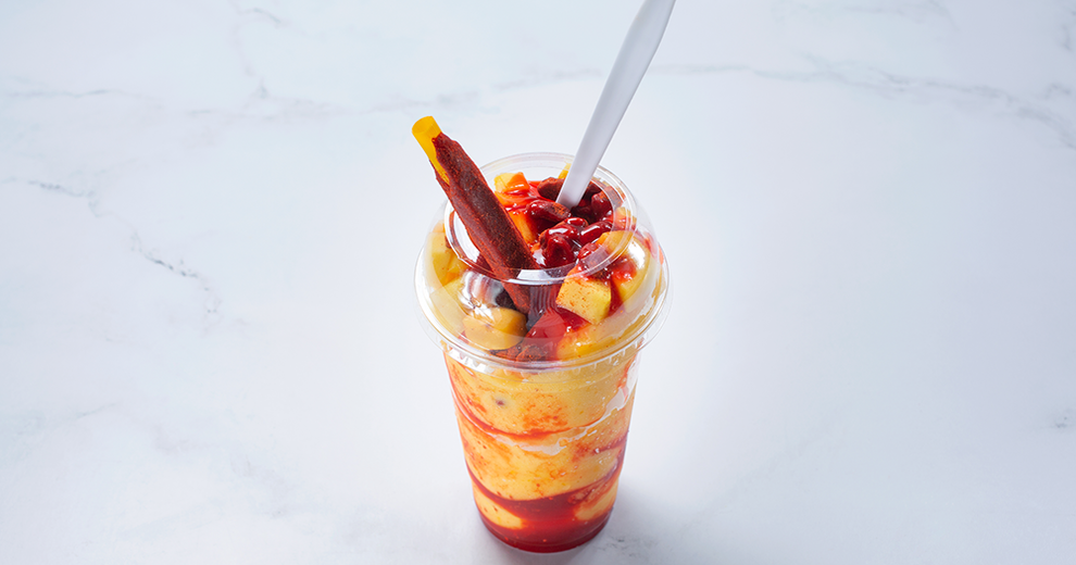 Chamoy, a sweet-sour-spicy condiment