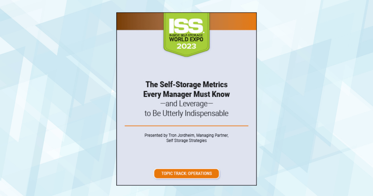 The Self-Storage Metrics Every Manager Must Know
