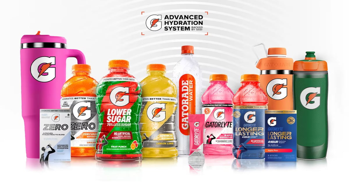 Gatorade Rebrand Drops Artificial Colors, Targets Hydration Needs