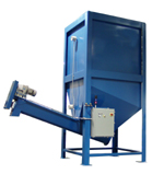 Material Supply Hopper with Incline Screw Conveyor