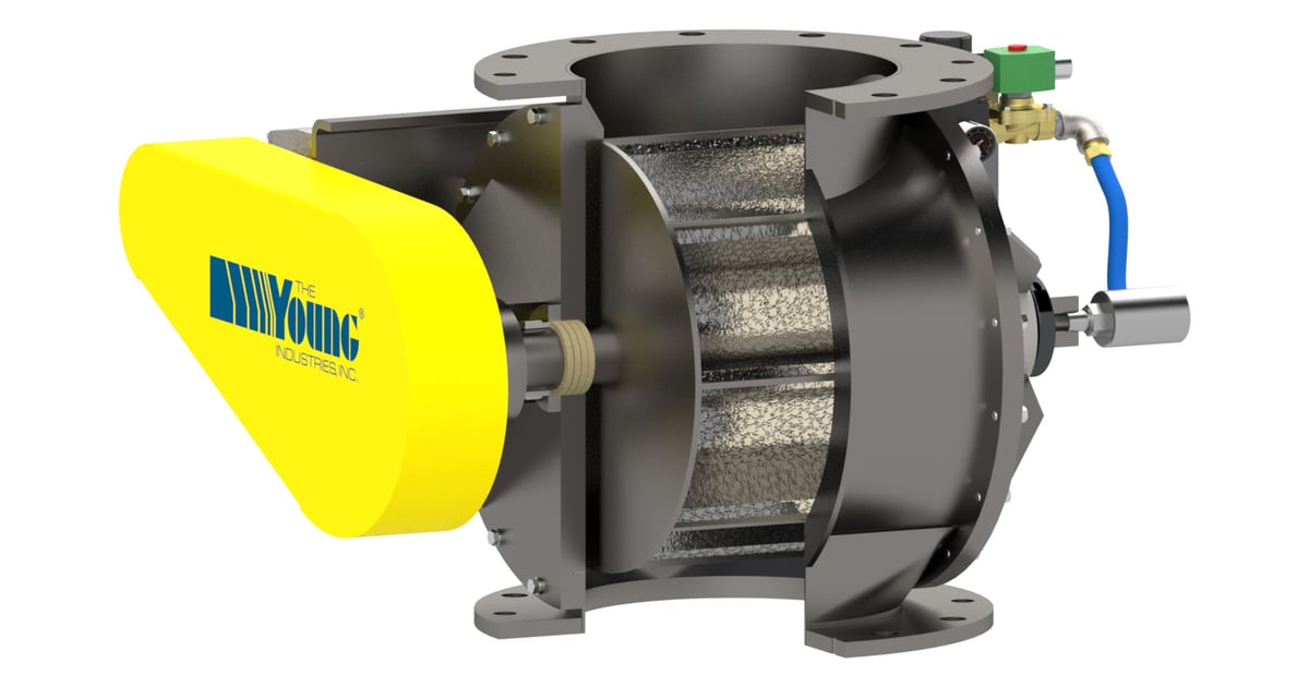 Rotary Valve for Cohesive Materials