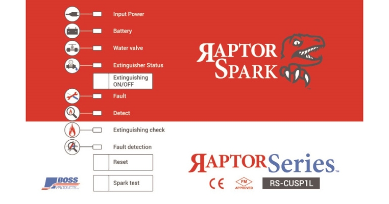 Spark Detection and Extinguishing Control System