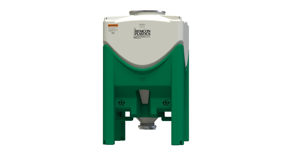 Mass-Flow Reusable Polyethylene Hopper