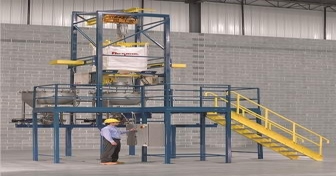 Bulk Bag Discharger with Hopper Shuttle System