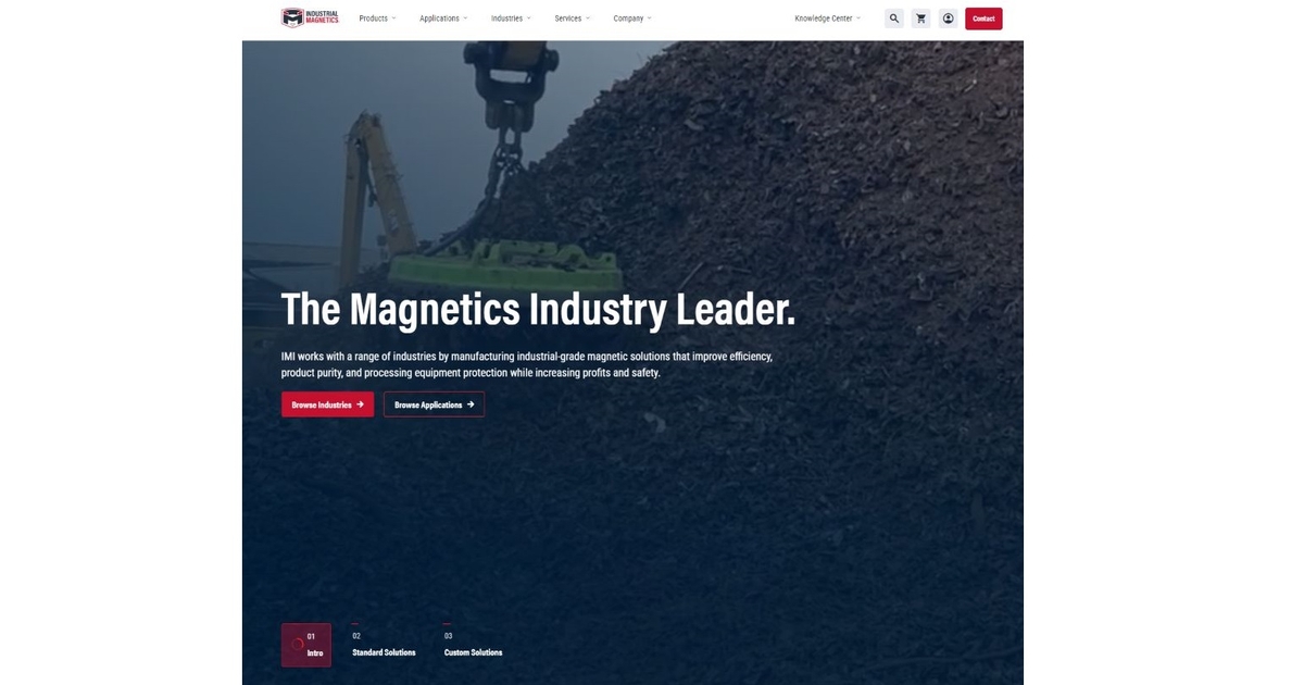 Industrial Magnetics Debuts Upgraded Website