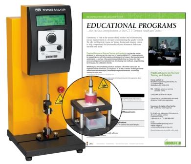Brookfield Training Probes Mysteries of Texture Analysis